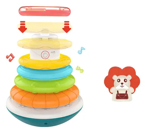 Stacking Rings With Music And Light, Huanger – StockCalifornia