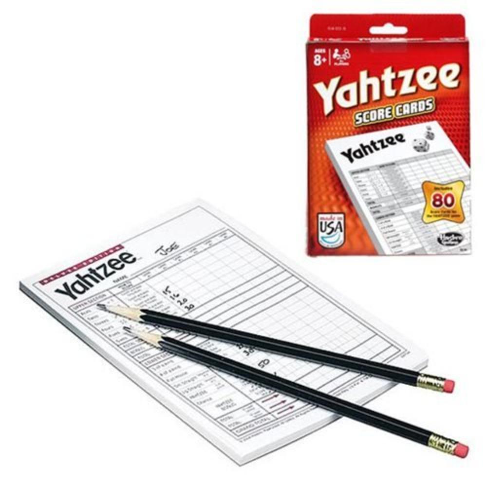 Yahtzee Score Cards 80-Sheet – StockCalifornia